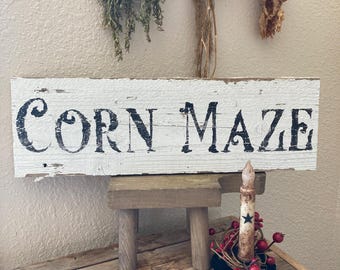 Primitive Harvest Thyme Sign Fall Sign Farmhouse Sign/ / Prim Decor ...