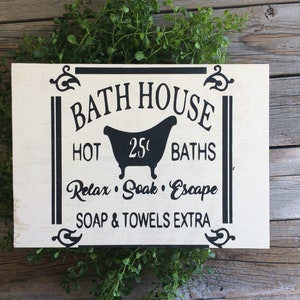 Bathroom Signs/ Farmhouse Signs/ Farmhouse Decor/ Bathroom Decor ...