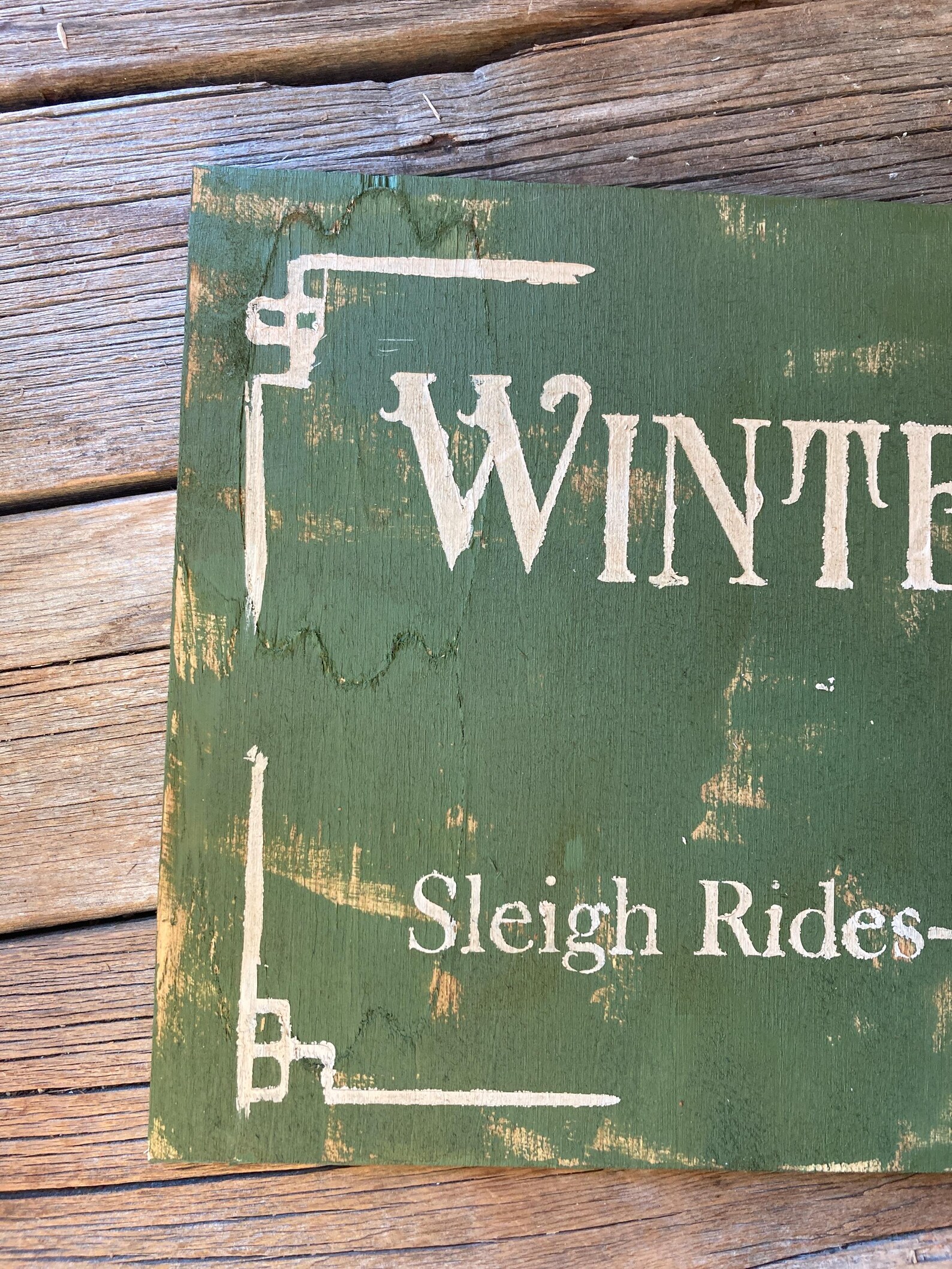Winter Market Sign/ Primitive Christmas Sign Decor Rustic Christmas ...