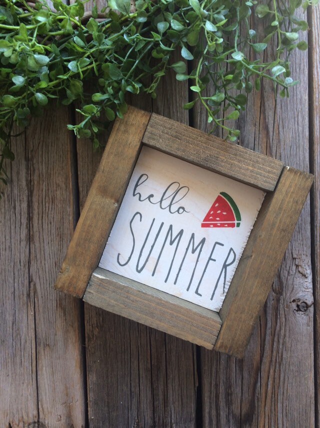 Summer Signs/ Lemonade Sign/ Watermelon Sign/ Hello Summer Sign ...