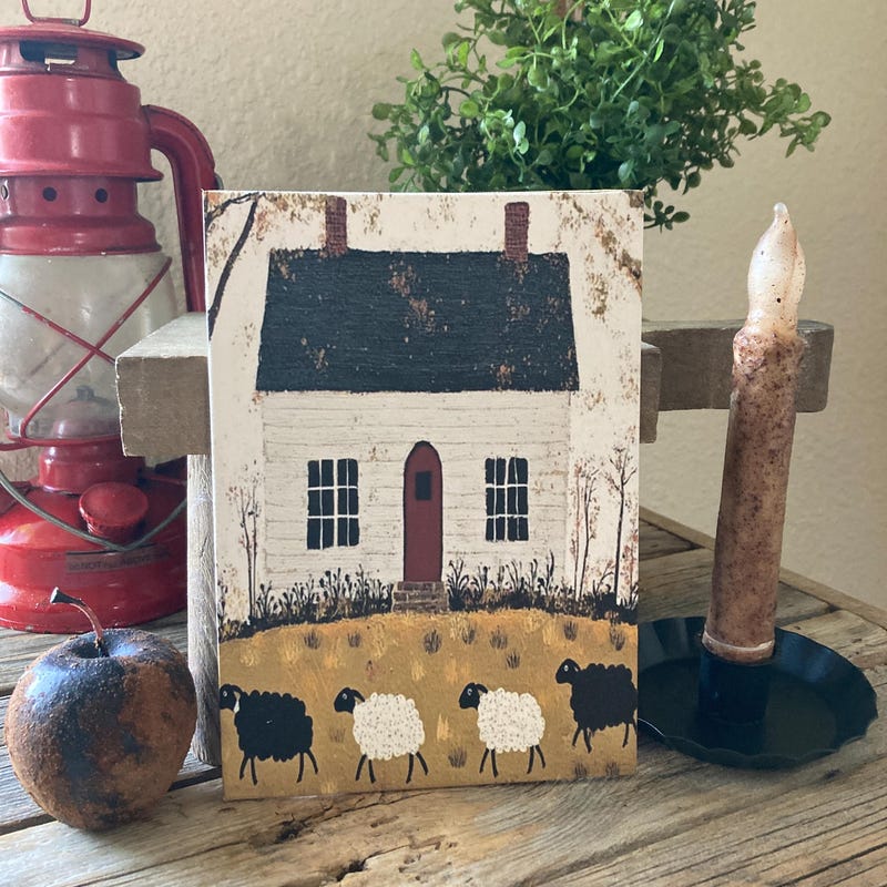 Primitive Saltbox - Etsy