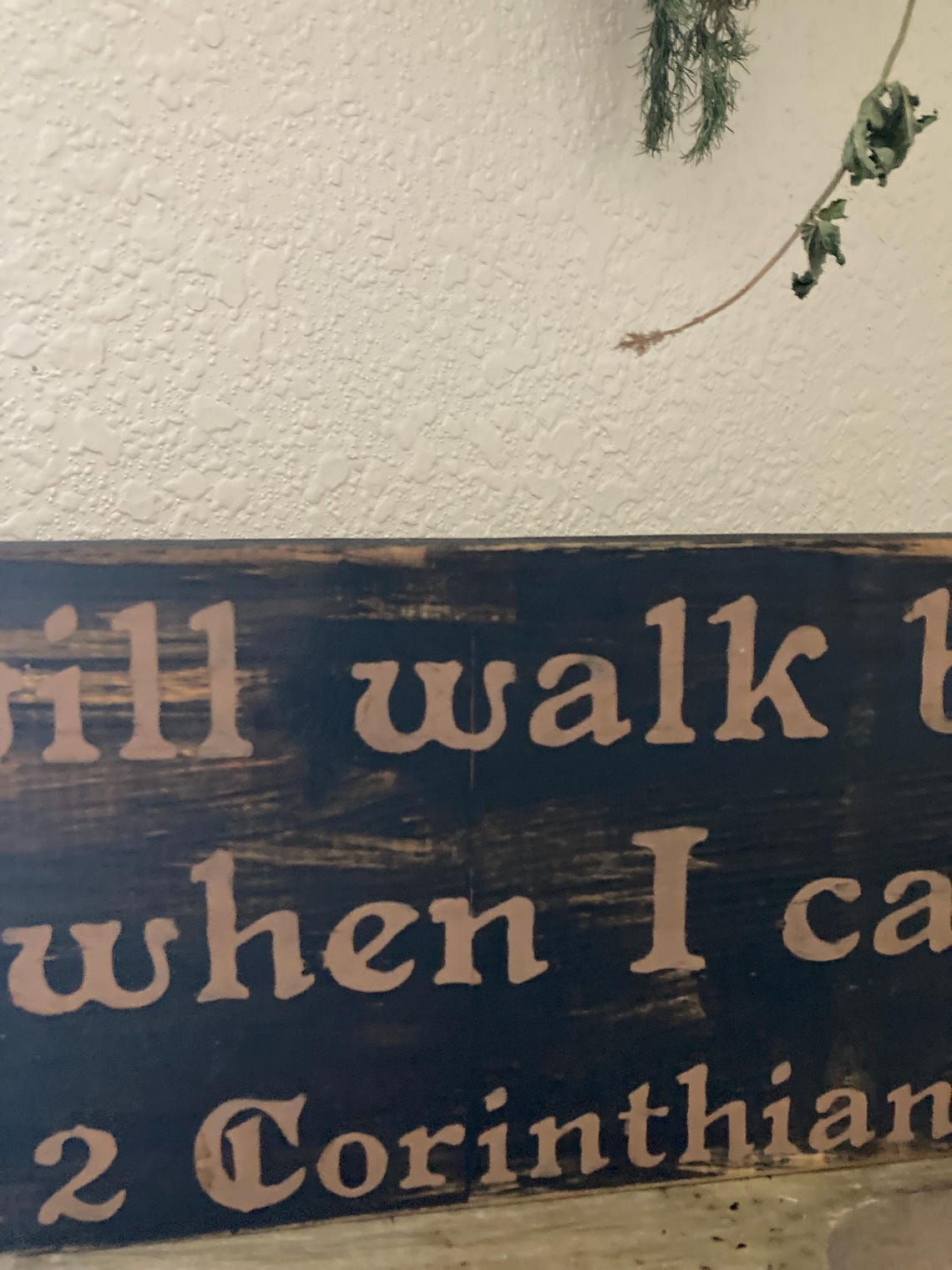 Walk by Faith Sign Scripture Sign Dining Room Sign-farmhouse Sign ...