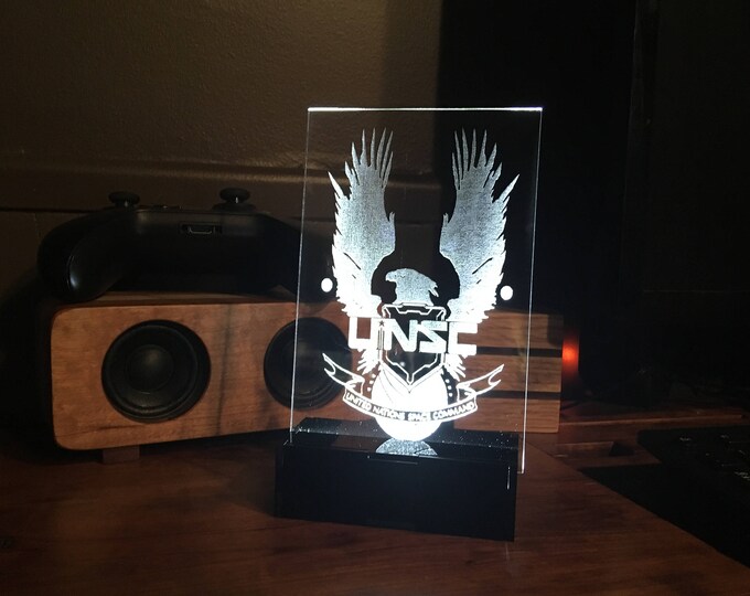 Halo UNSC Logo LED Display/sign Desktop - Etsy