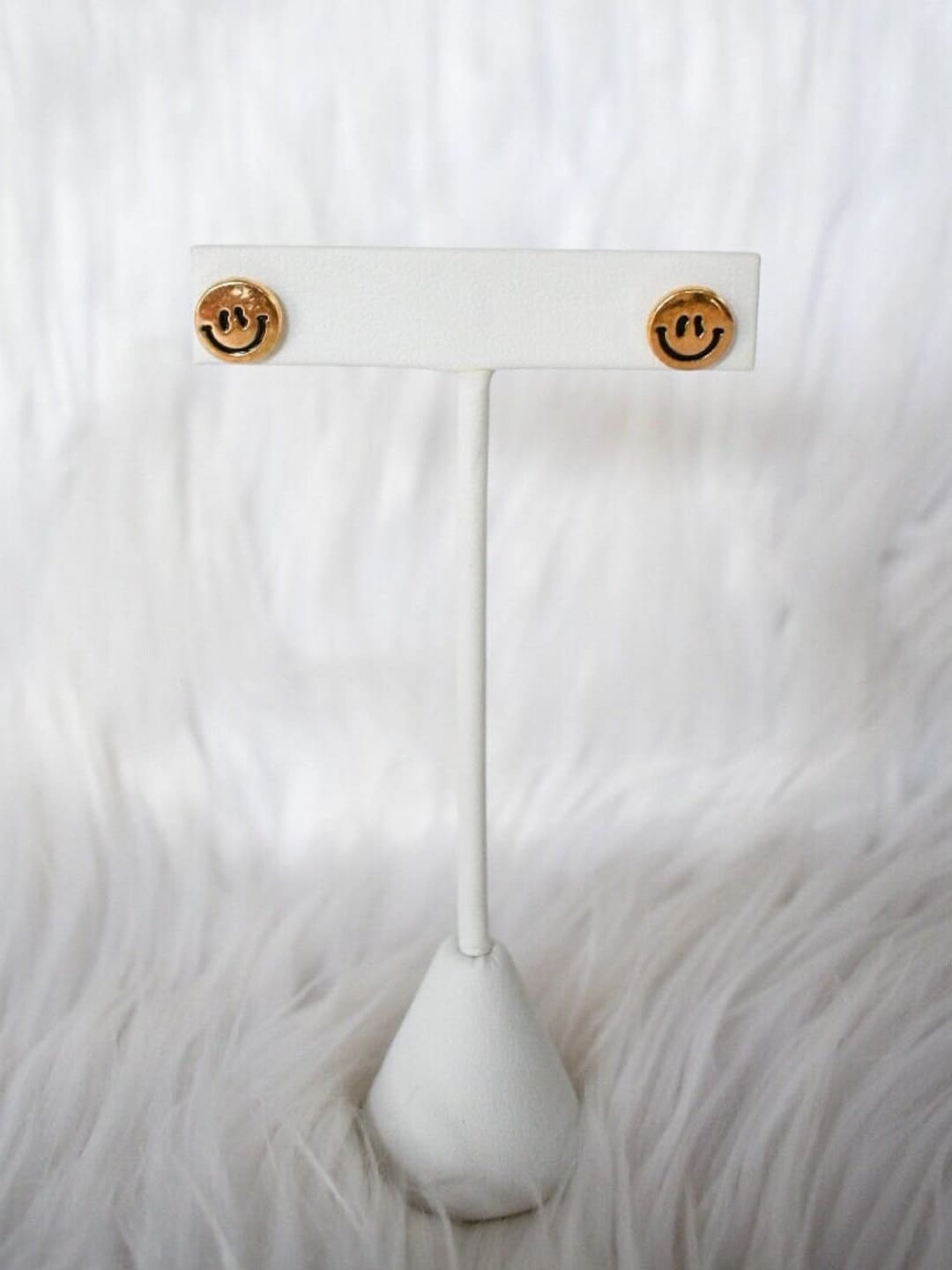 Gold Smiley Face Earrings, Smiley Face Earrings, Smiley Face Studs, Happy Face Earrings, Smiley ...