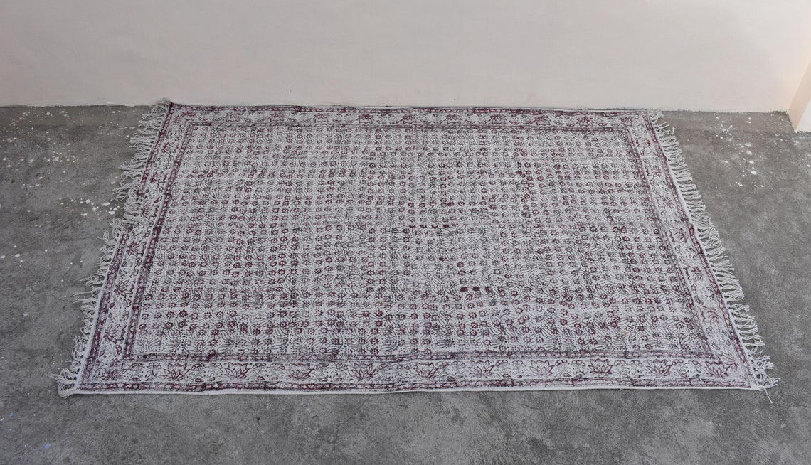 3x5ft Indian Rugs Cotton Rug Woven Rug Area Rugs for Sale | Etsy
