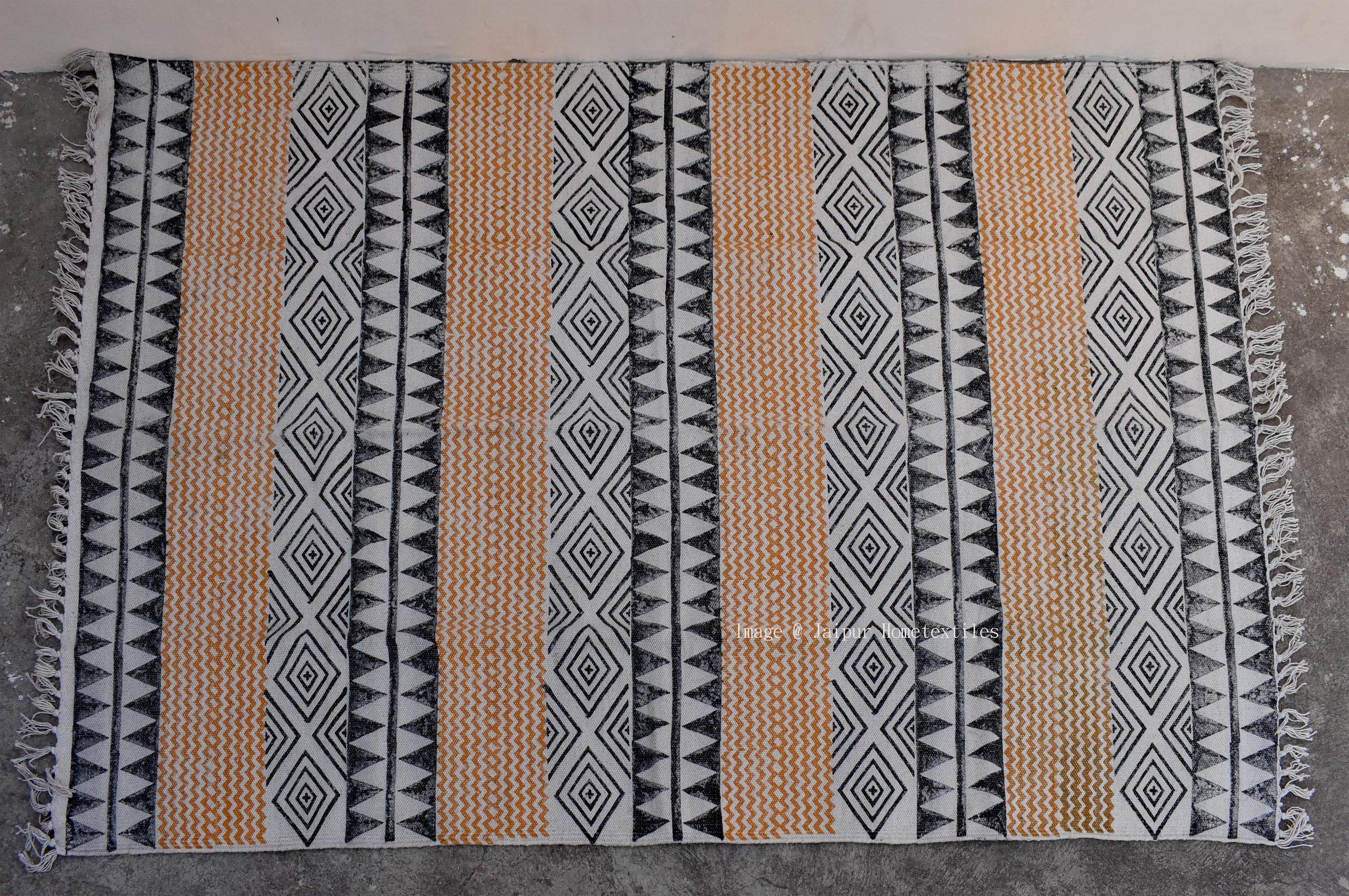 Large Indian Rugs Cotton Rug Woven Rug Area Rugs for Sale - Etsy