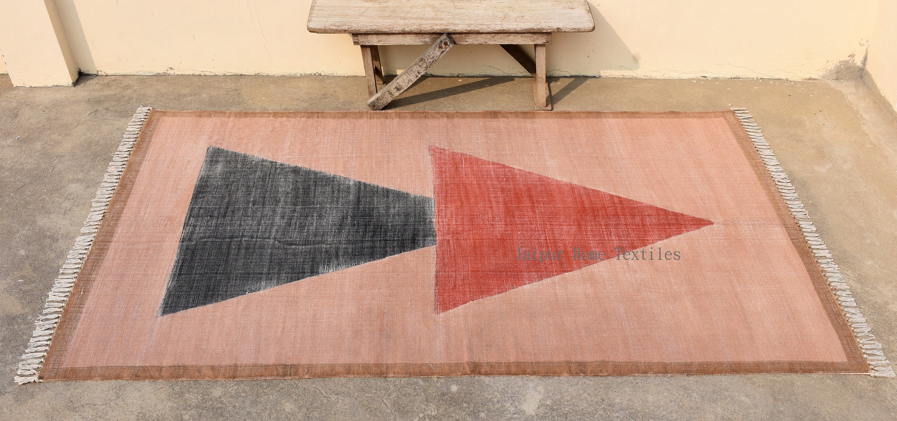 3x5ft Indian rugs cotton rug woven rug area rugs for sale | Etsy