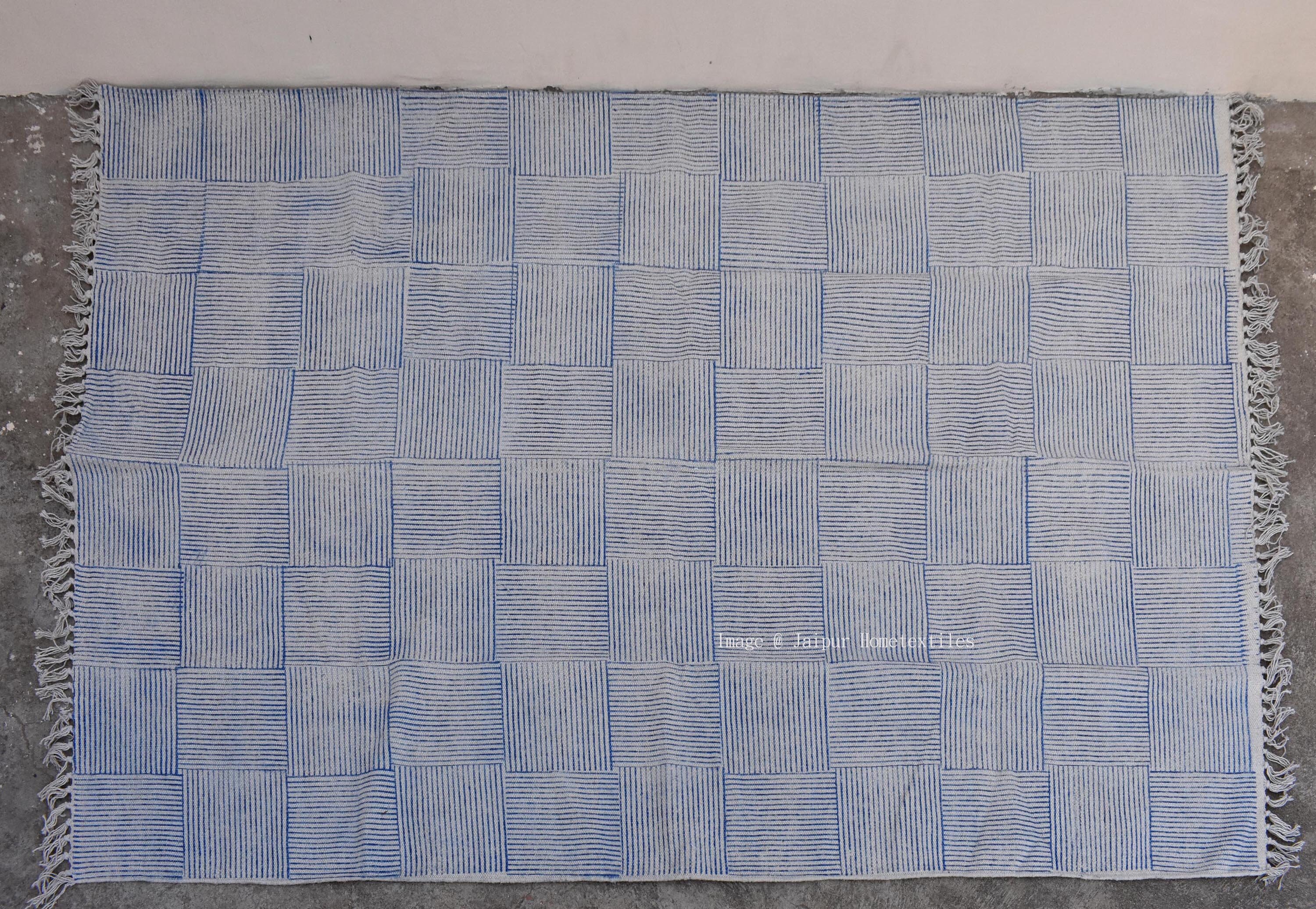 Large Indian Rugs Cotton Rug Woven Rug Area Rugs for Sale | Etsy