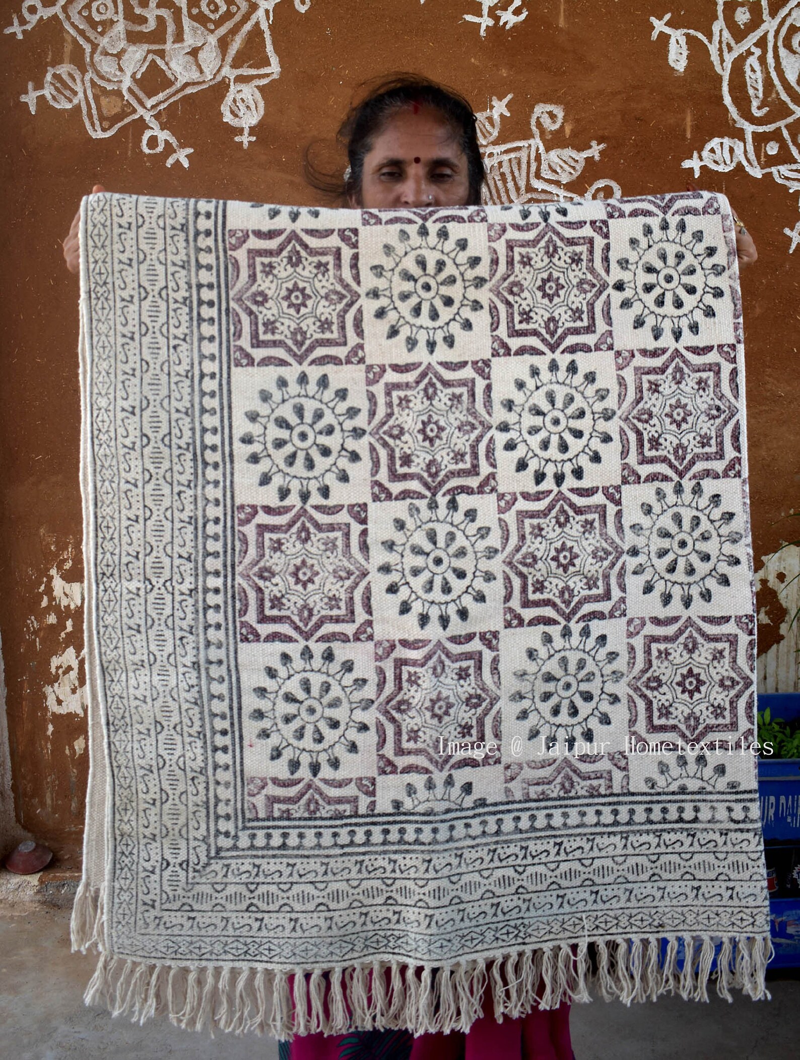 3x5ft Indian rugs cotton rug woven rug area rugs for sale | Etsy