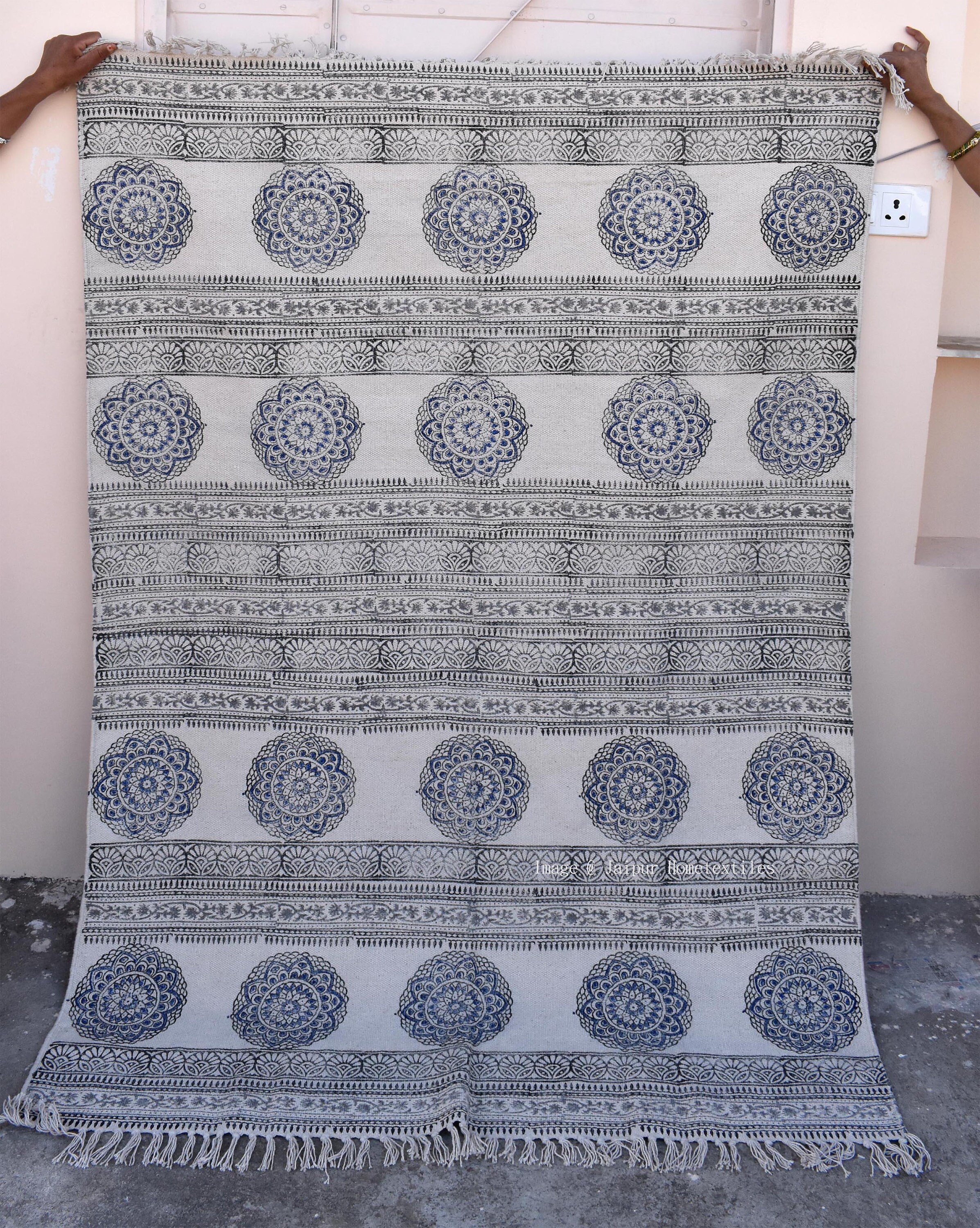 3x5ft Indian rugs cotton rug woven rug area rugs for sale | Etsy