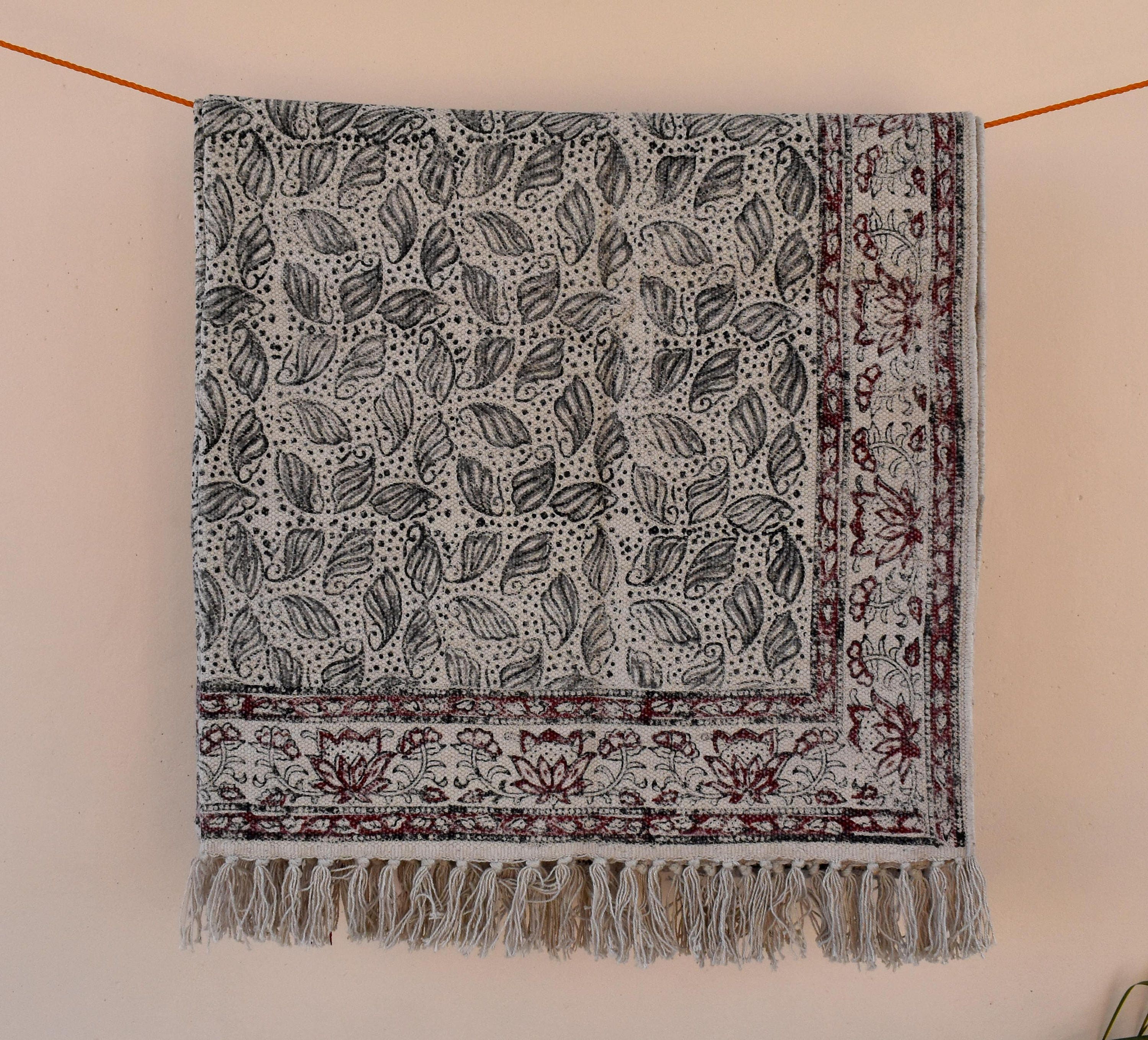 Large Indian rugs cotton rug woven rug area rugs for sale | Etsy