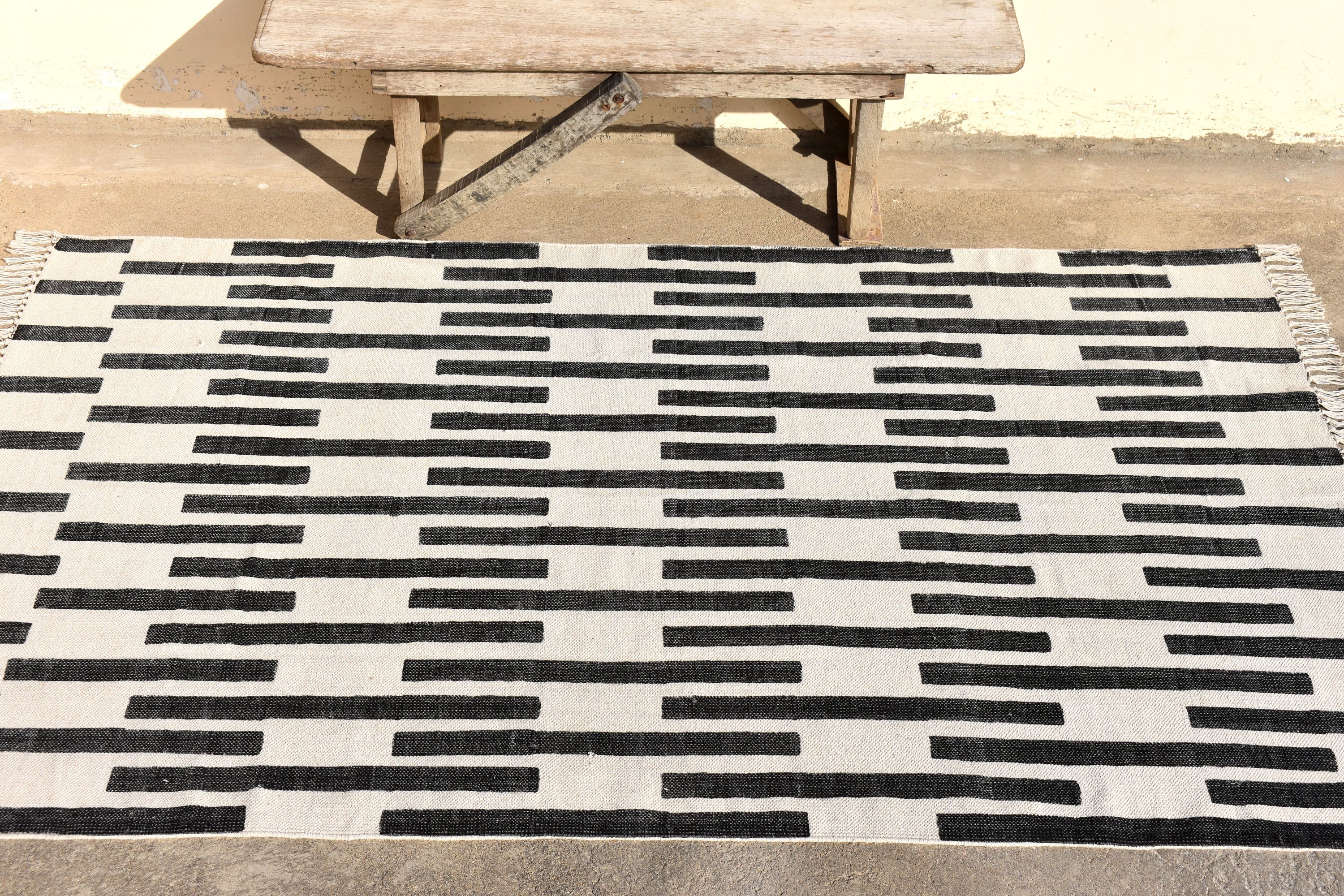 5x8 Feet Indian Rugs Cotton Rug Woven Rug Area Rugs for - Etsy