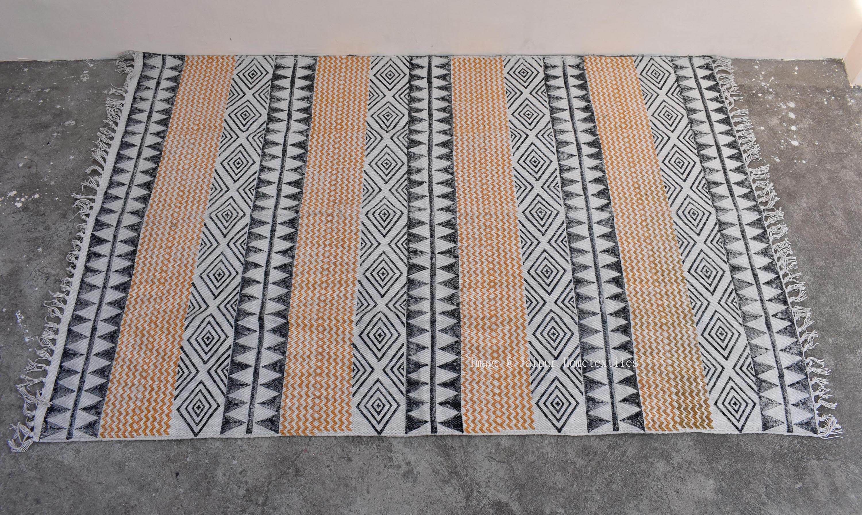 Large Indian Rugs Cotton Rug Woven Rug Area Rugs for Sale - Etsy