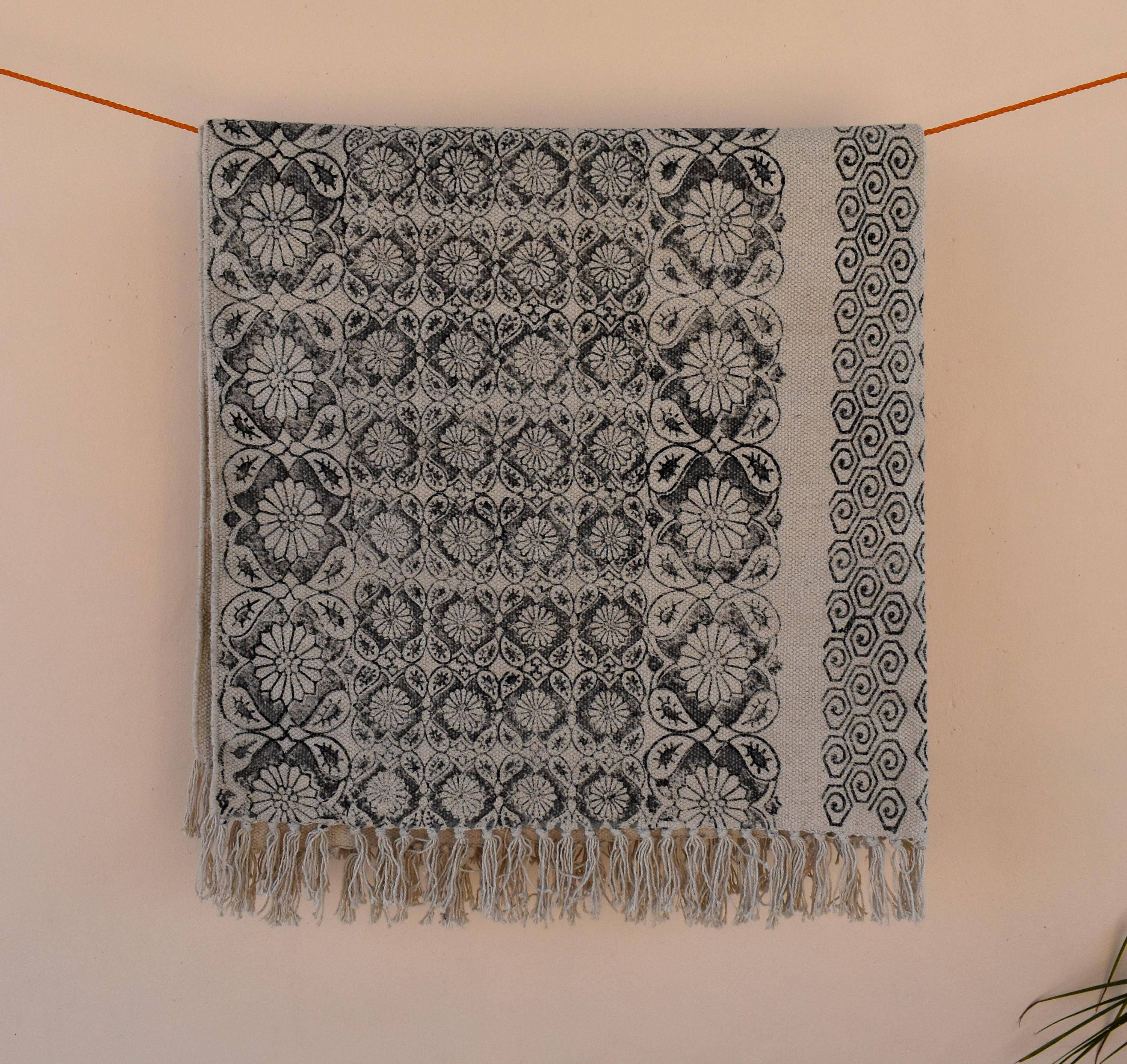 Large 6x9 ft Indian rugs cotton rug woven rug area rugs | Etsy