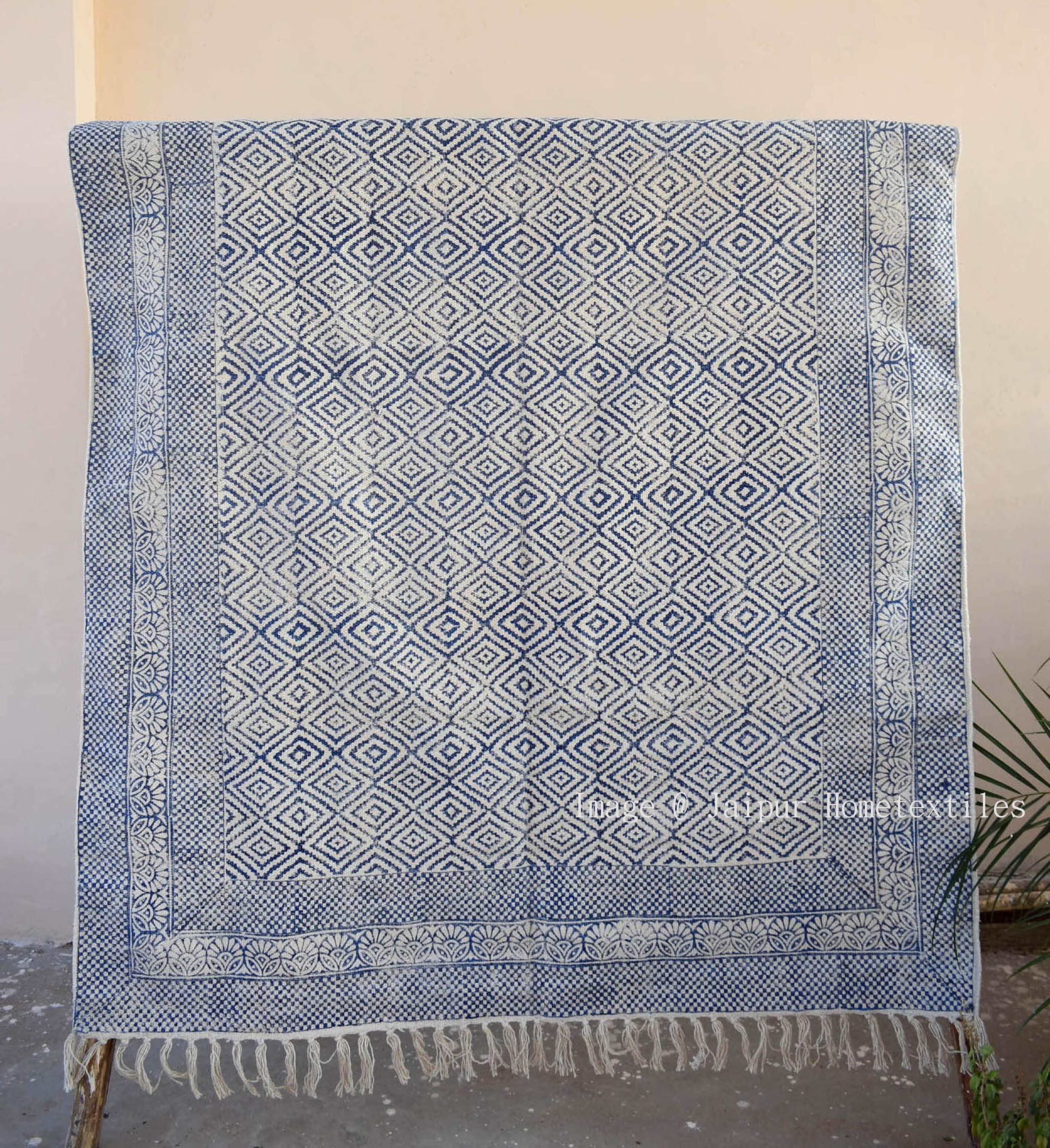 Indian Rugs Cotton Rug Woven Rug Area Rugs for Sale Decor - Etsy