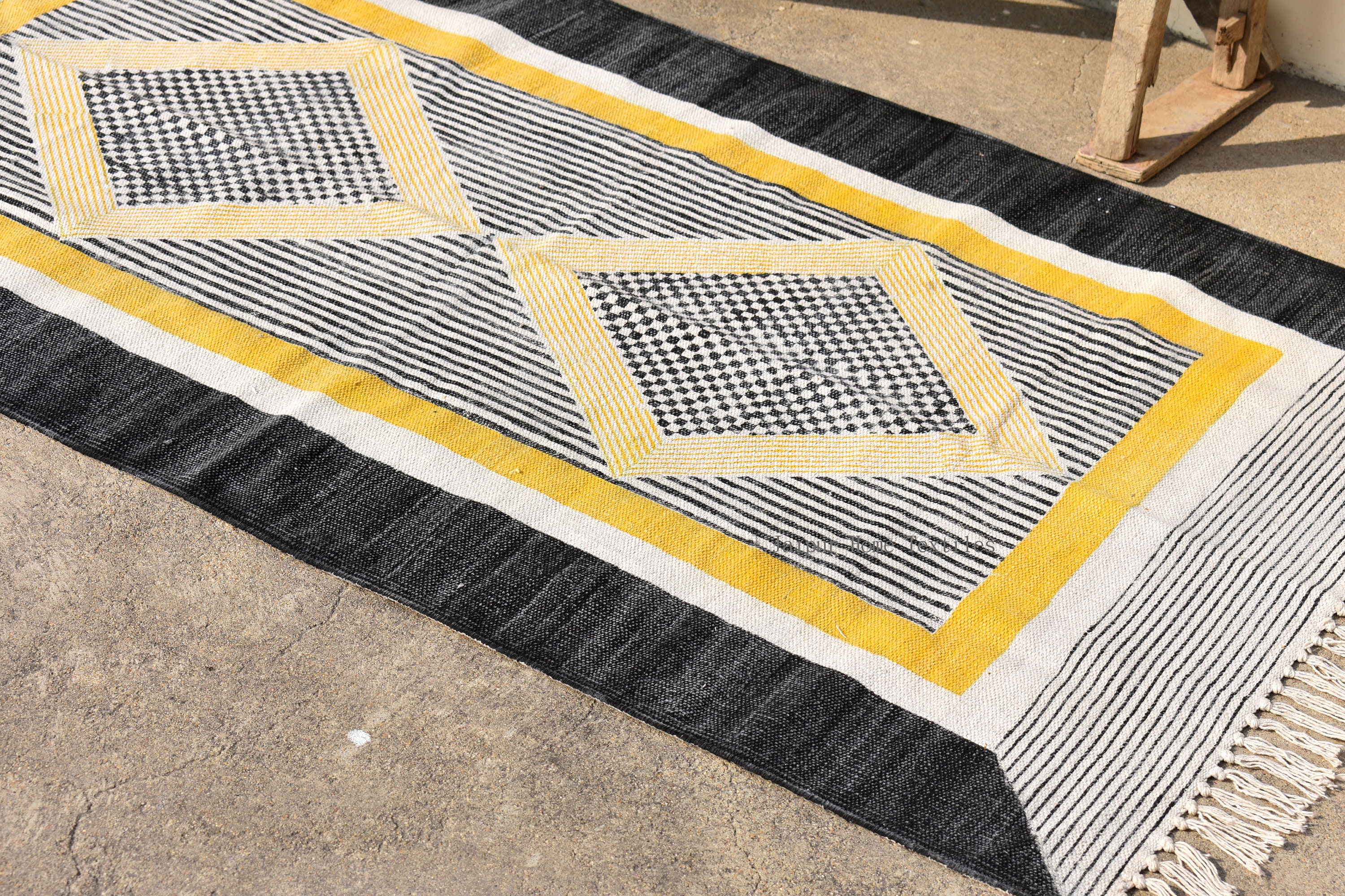 5x8 Feet Indian Rugs Cotton Rug Woven Rug Area Rugs for - Etsy