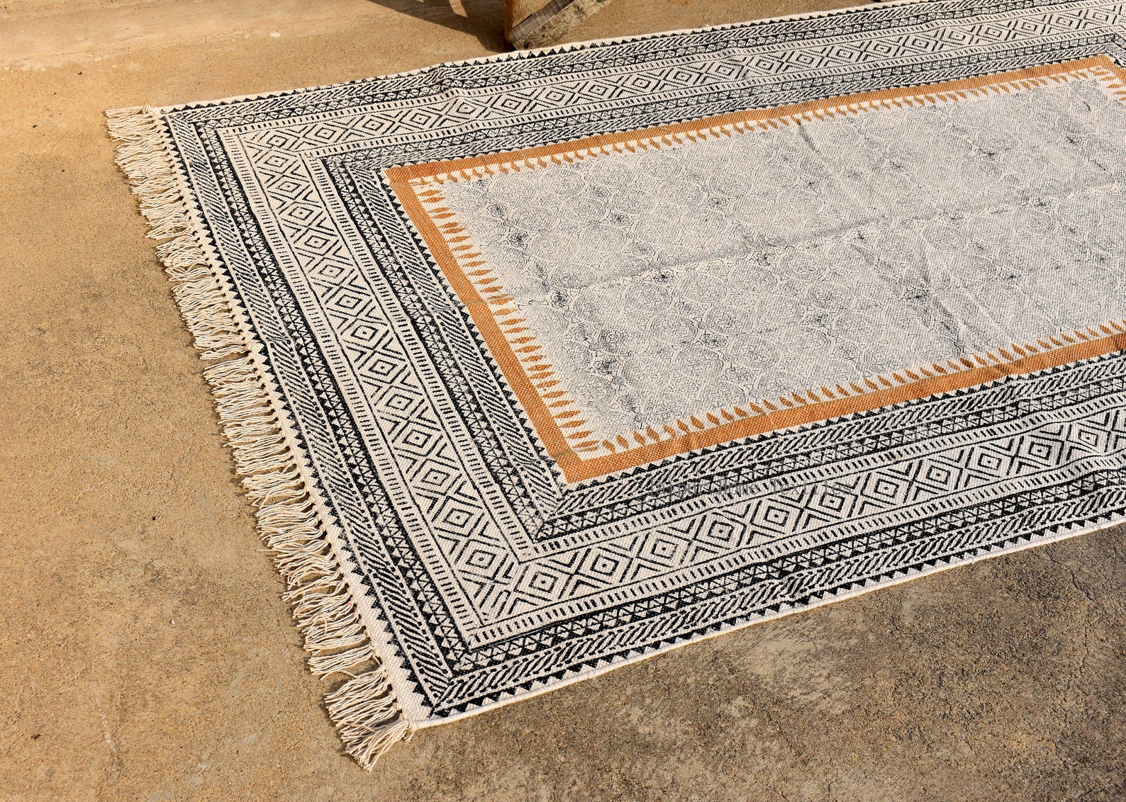 5x8 Feet Indian Rugs Cotton Rug Woven Rug Area Rugs for | Etsy