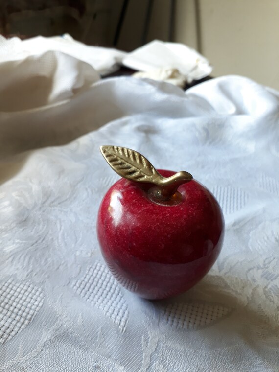 The famous RED Apple Alabaster | Etsy