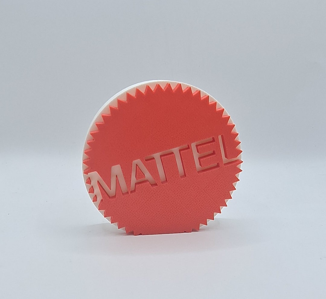 MATTEL Toy Company Logo Sign Desktop Shelf Art - Etsy