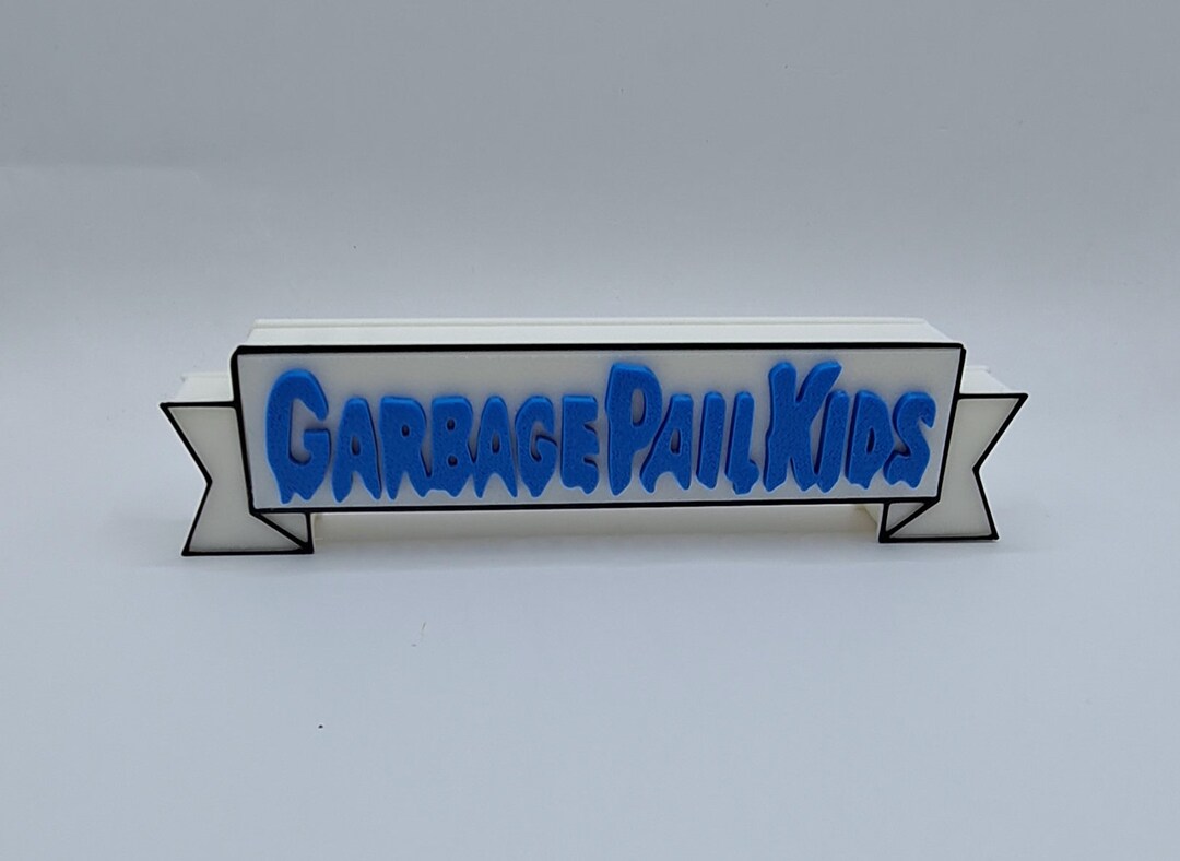 Garbage Pail Kids Logo Sign Desk Shelf Art - Etsy