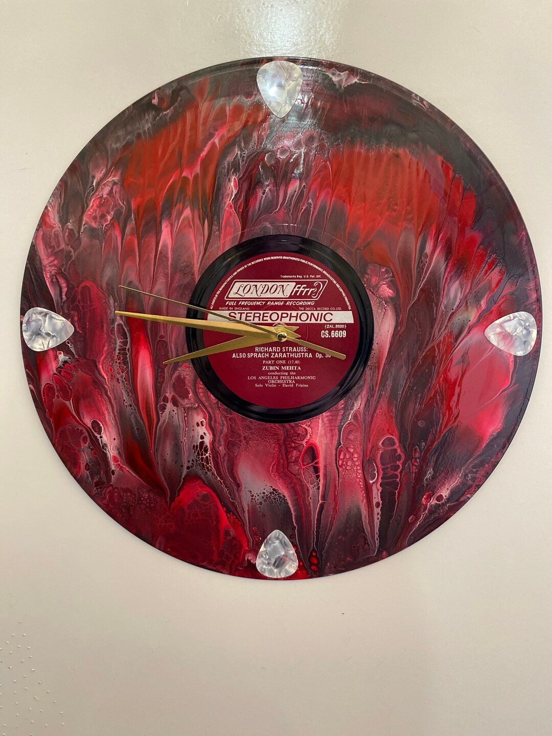 Richard Strauss - Hand Painted Record Album Clock - Wall Art - Room ...