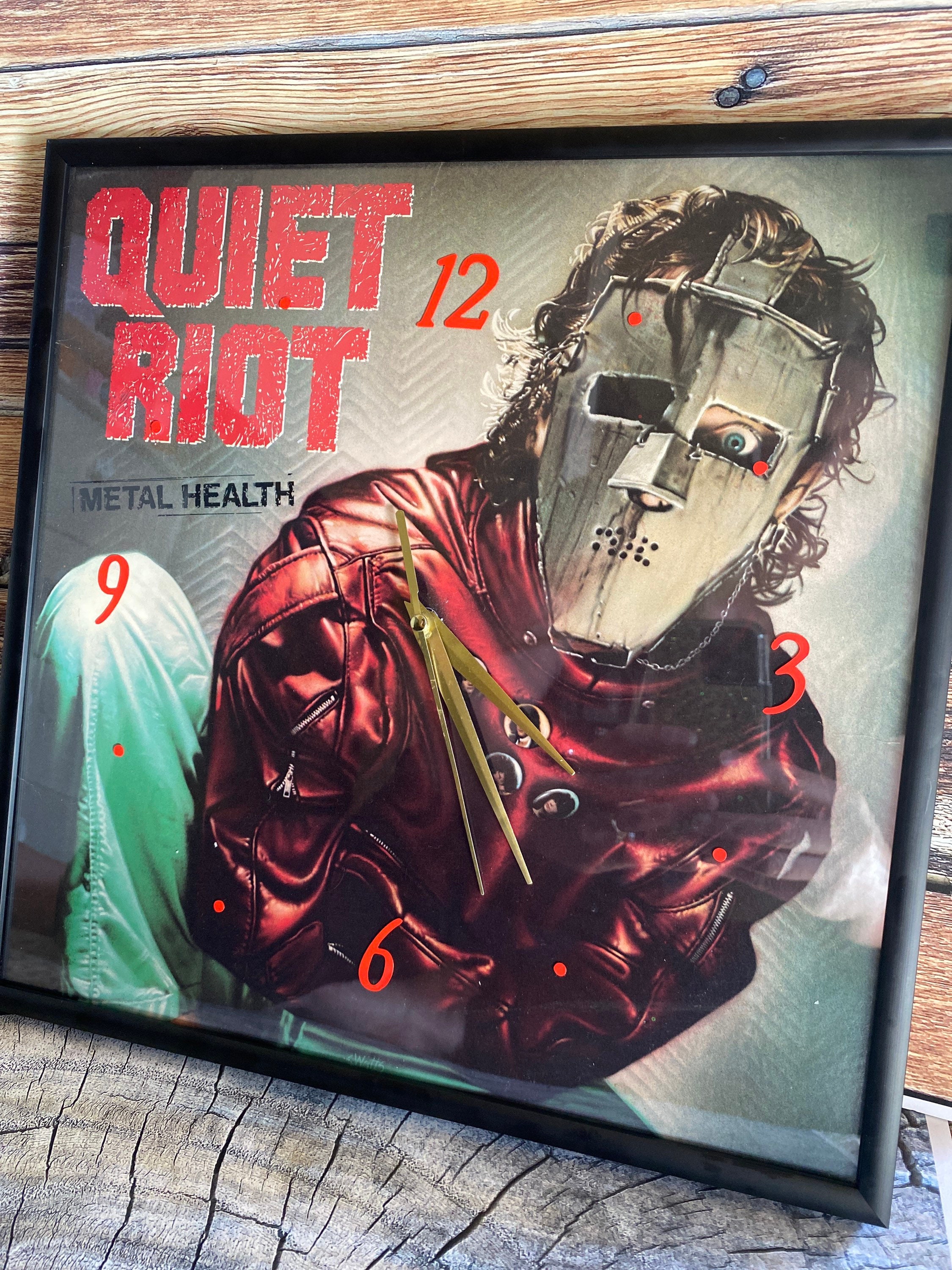 Quiet Riot Framed Record Album Cover Clock Wall Art Wall - Etsy UK
