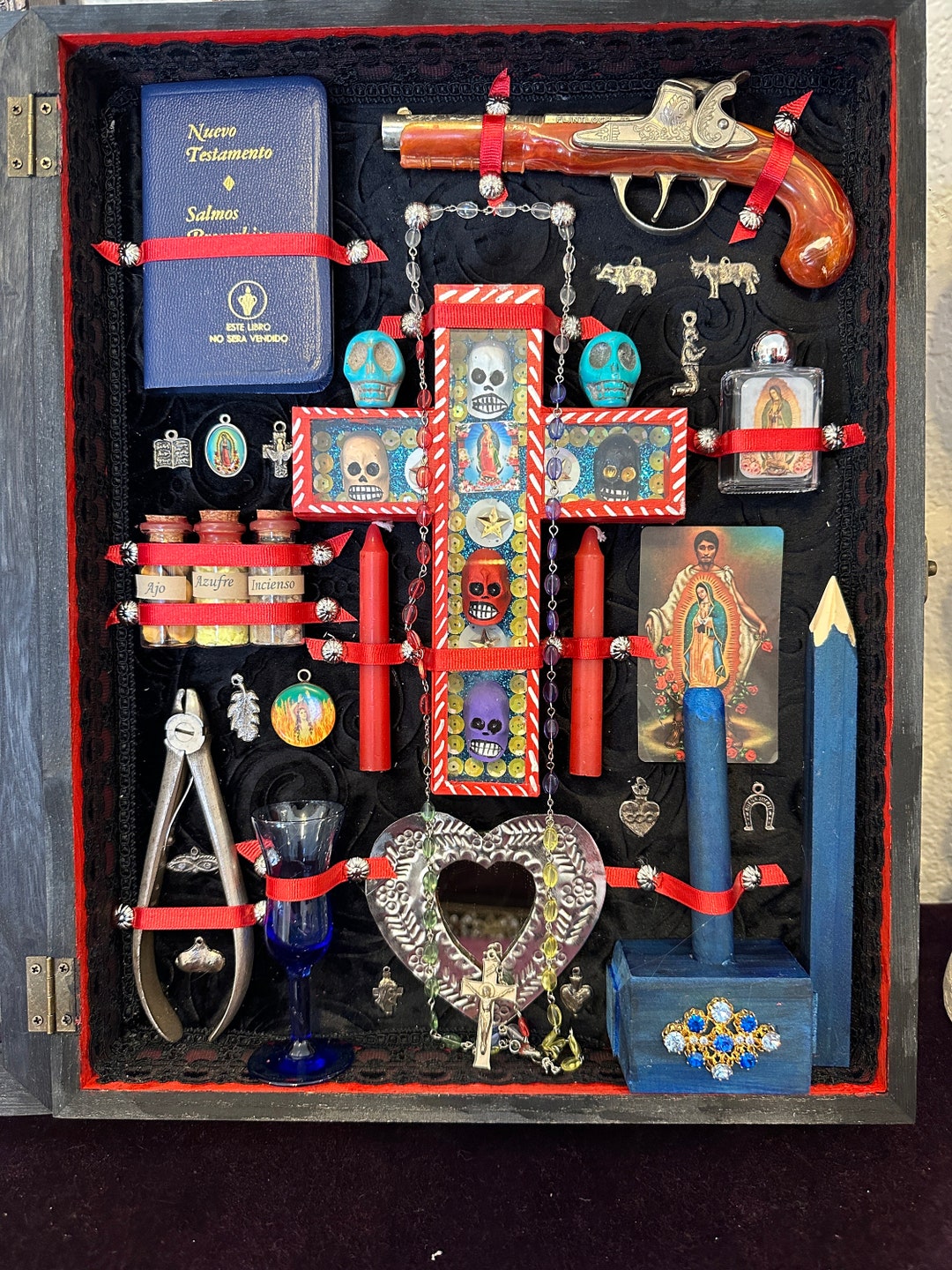 Mexican/taos Inspired Vampire Slayer Kit, Shadow Box, Dracula ...