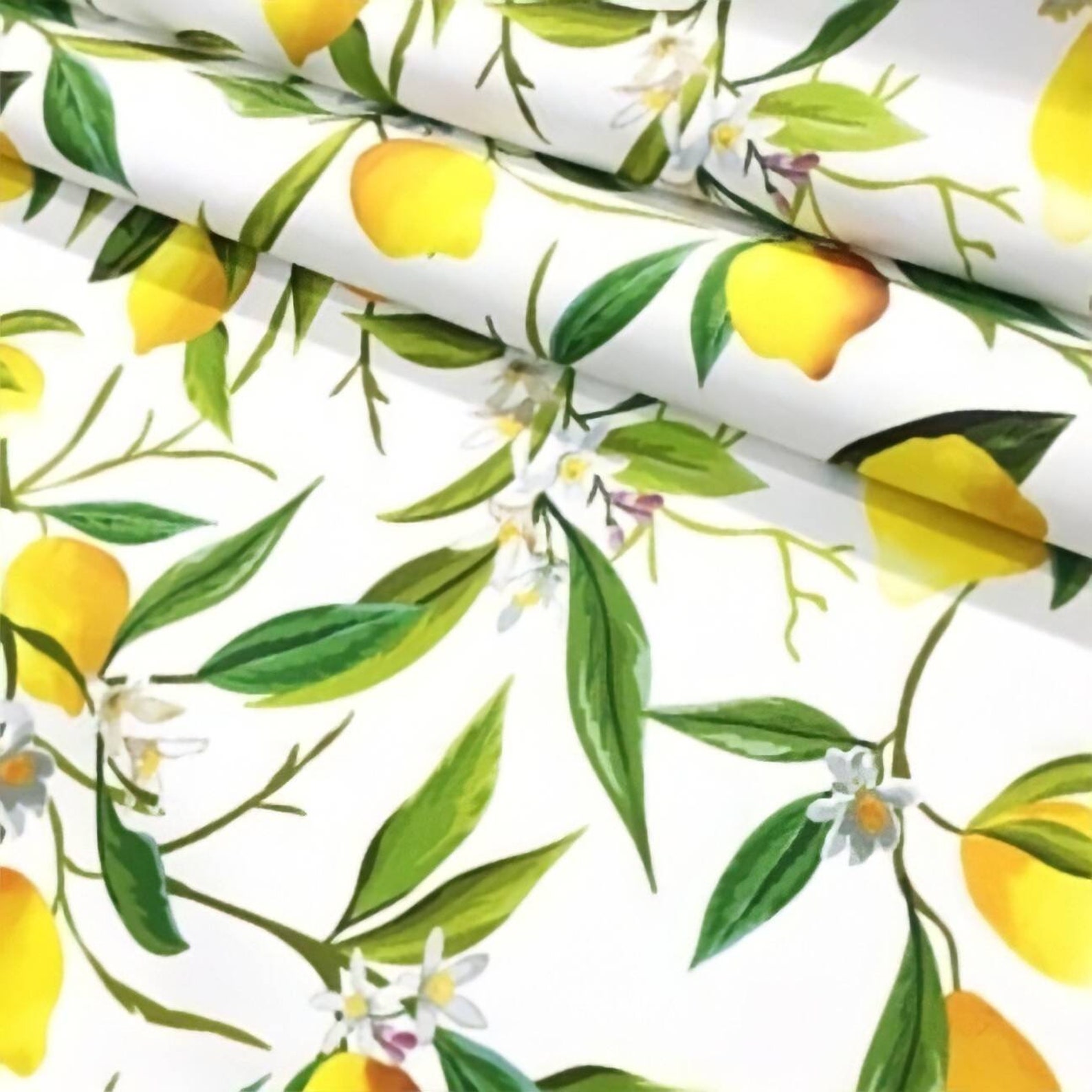 Lemon Fabric by Yard Upholstery Fabric Citrus Fruit Print - Etsy