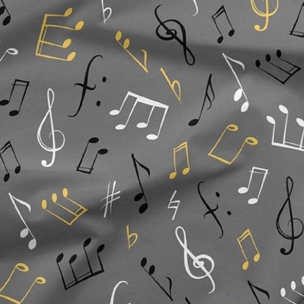 Music Fabric - Etsy