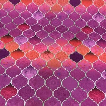 Moroccan Upholstery Fabric by the Yard, Geometric Mediterranean Boho ...