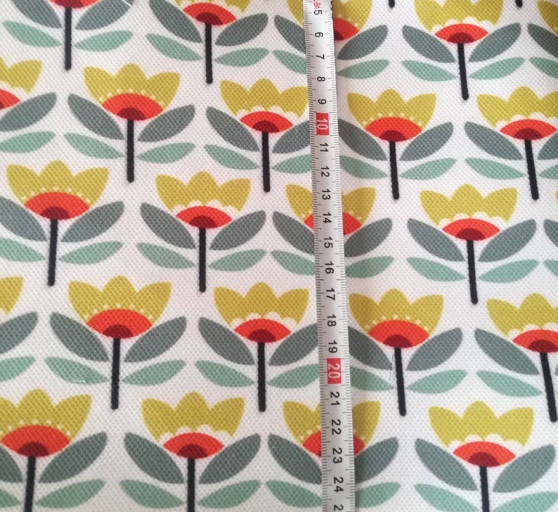 Scandi Floral Fabric by Yard Upholstery Drapery Fabric for - Etsy