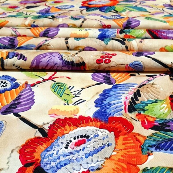Boho Floral Fabric - Etsy