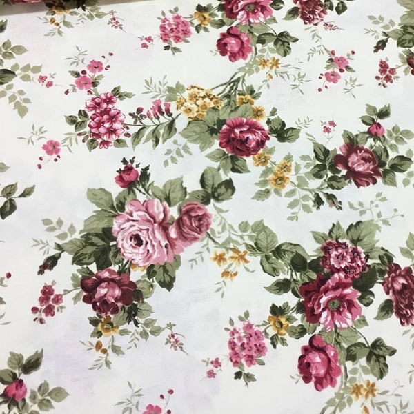 Victorian Roses Fabric - Etsy