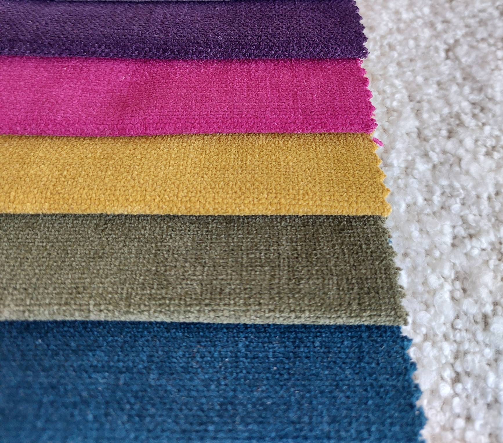 Water Repellent Chenille Fabric, Solid Woven Upholstery, Home Decor ...