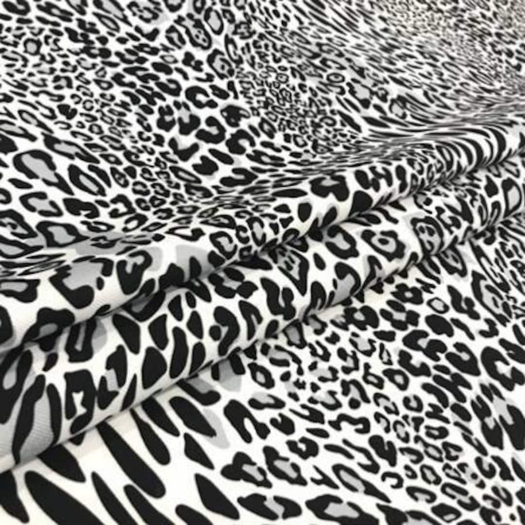 Gray Leopard Print Upholstery Fabric by Yard, Animal Print Fabric for ...