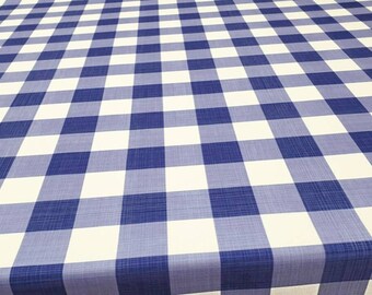 Blue Buffalo Check Fabric - Etsy