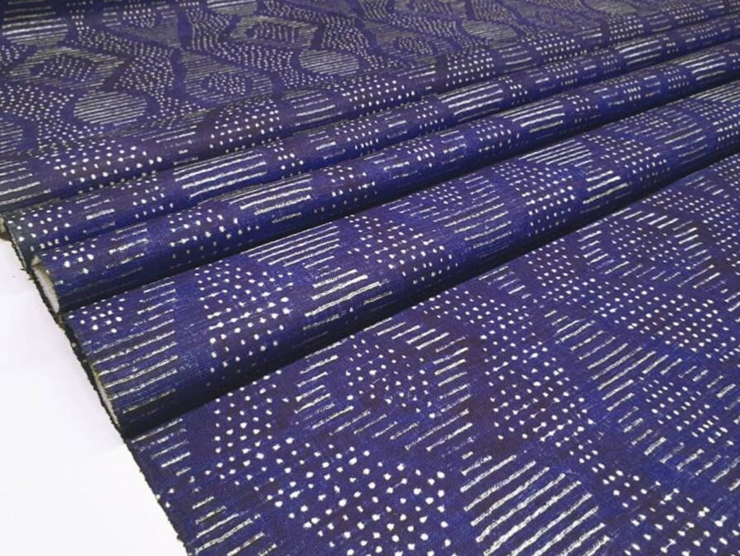 Tribal Aztec Upholstery Fabric, Nomadic Fabric by Yard, Navy Geometric ...