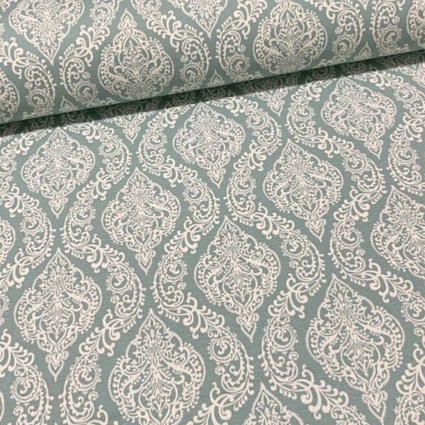 Mint Damask - Etsy
