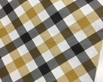 Brown Check Fabric | Etsy