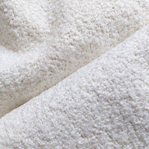 Cream Boucle Fabric by the Yard, Heavy Upholstery Fabric, Luxury Fabric ...