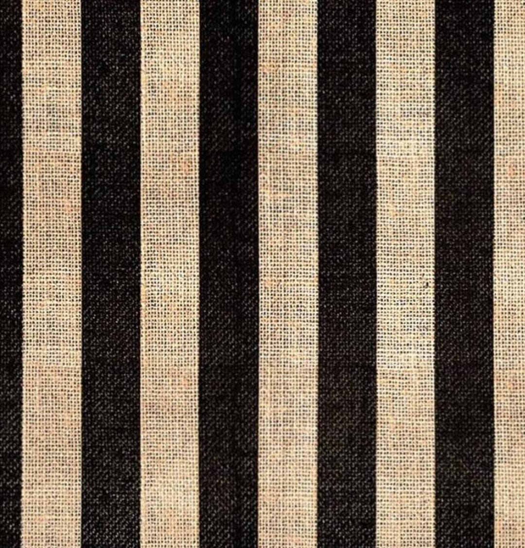 Rustic Look Striped Burlap Print Fabric by Yard, 7 Colors Jute Look ...