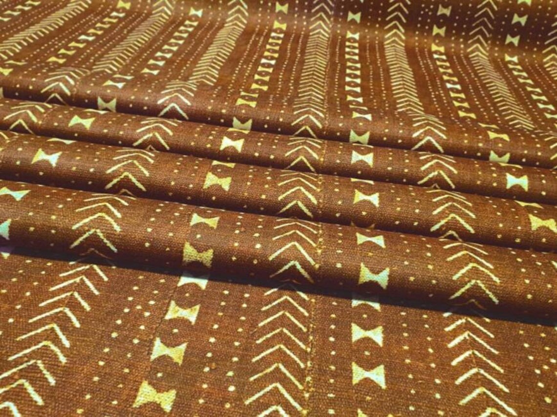 Aztec Upholstery Fabric By The Yard Southwestern Tribal Boho | Etsy