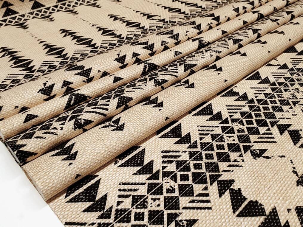 Aztec Tribal Fabric By Yard Vintage Look Rustic Fabric Etsy Uk