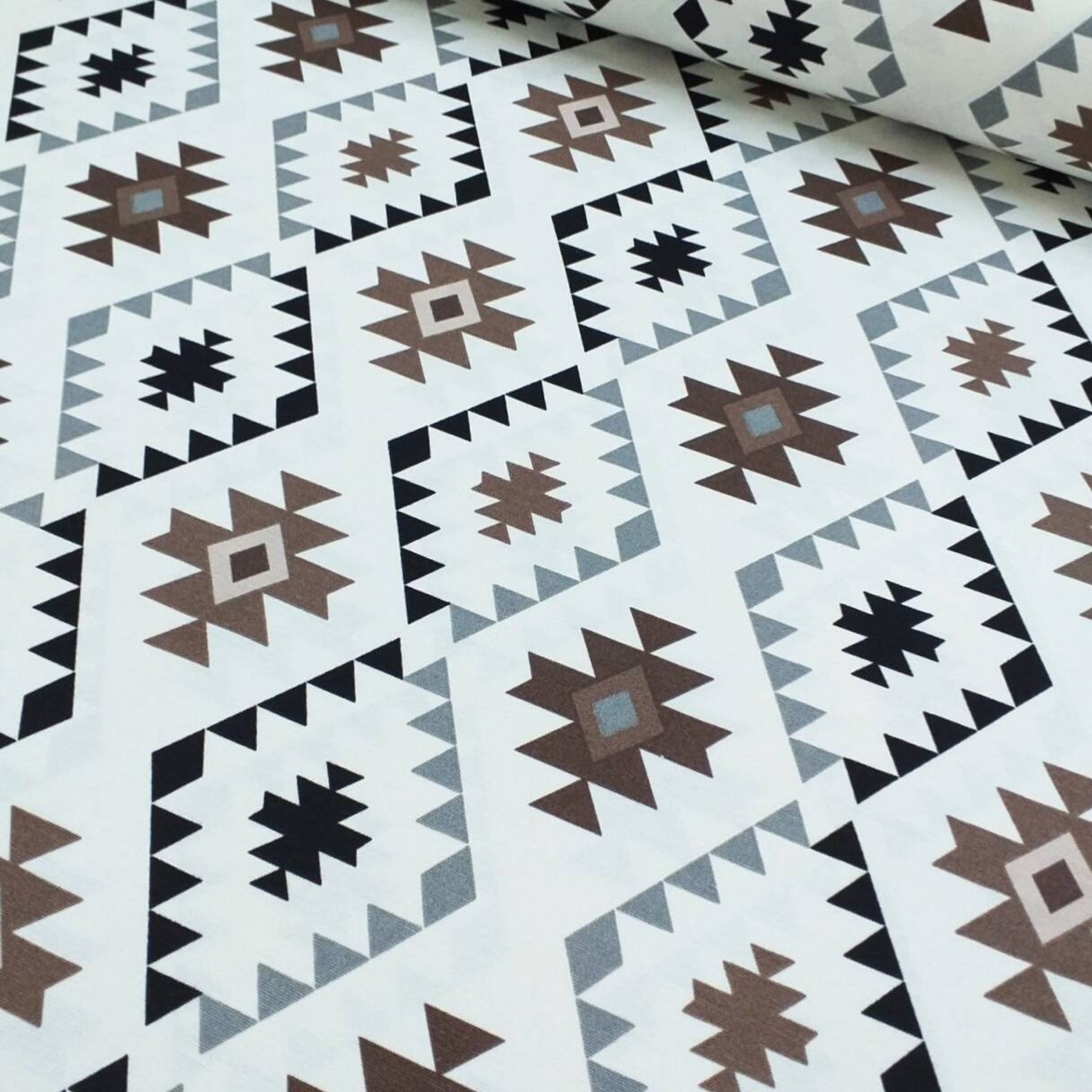 Tribal Aztec Native American Upholstery Fabric Boho Fabric by | Etsy