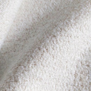 Cream Boucle Fabric by the Yard, Heavy Upholstery Fabric, Luxury Fabric ...