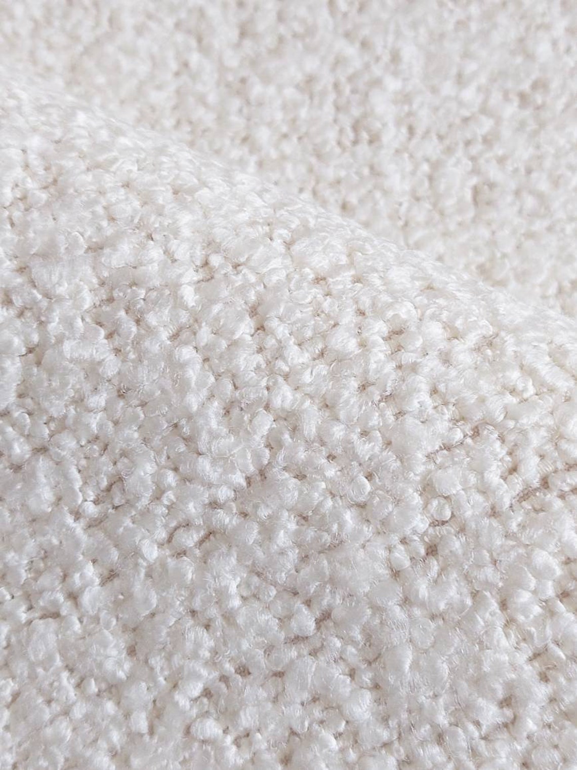 Cream Boucle Fabric by the Yard Heavy Upholstery Fabric | Etsy