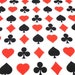 Playing Cards Print Fabric, Suits Clubs Diamonds Hearts Spades ...