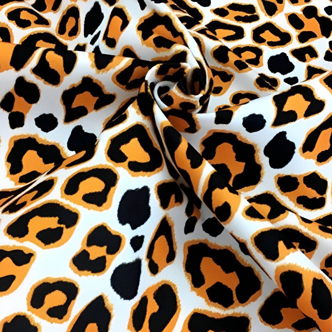 Cheetah Leopard Print Upholstery Fabric: Durable Microfiber, by the ...