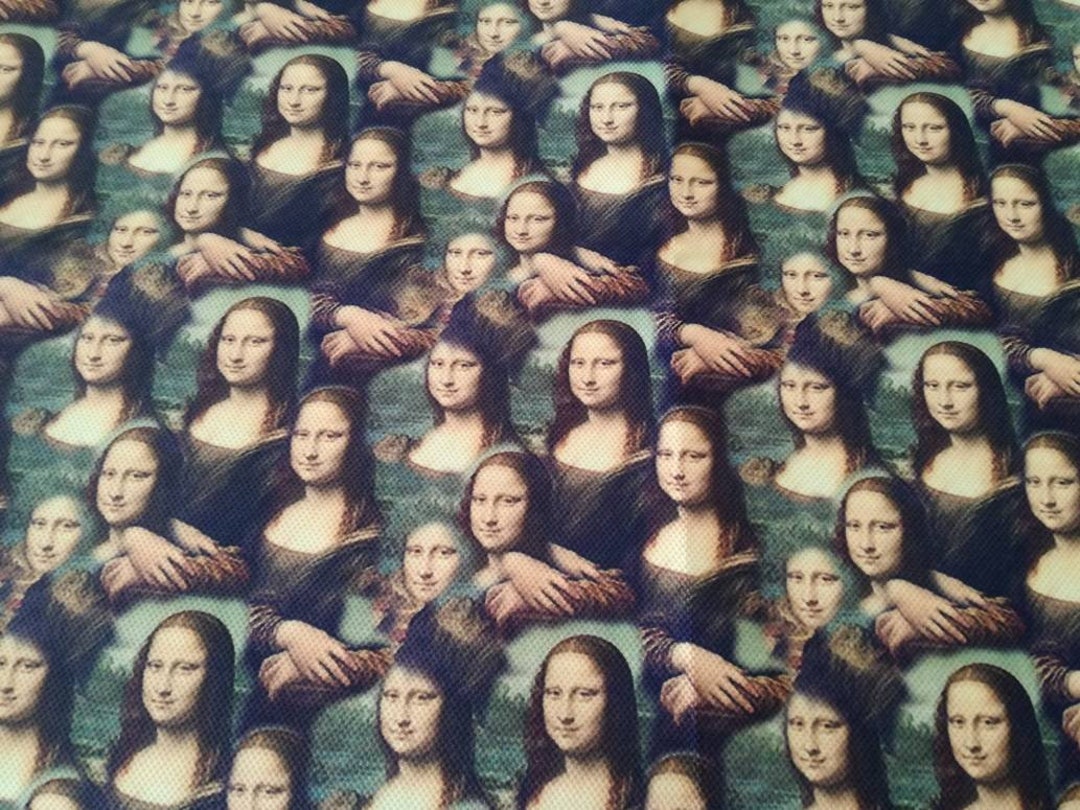 Mona Lisa Fabric, Art Print Upholstery Material by the Yard - Etsy