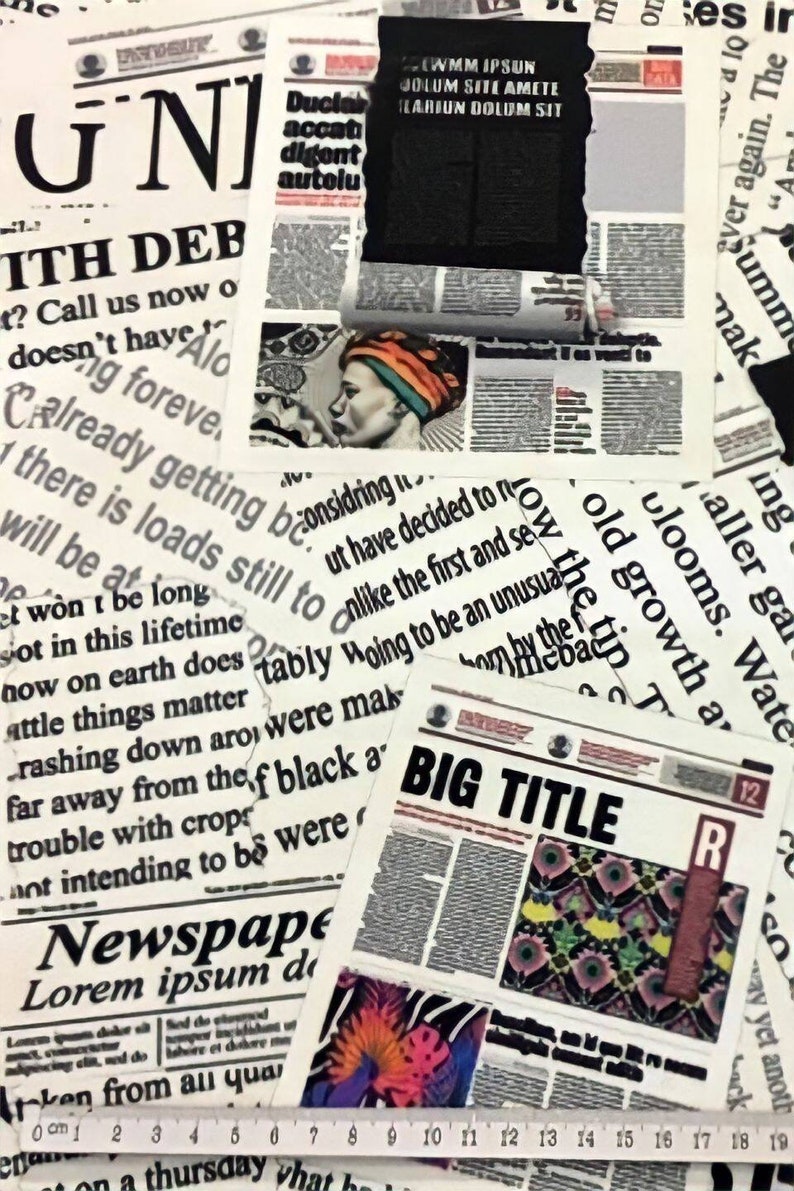 Newspaper Fabric Pop Art Print Upholstery Fabric by the Yard - Etsy